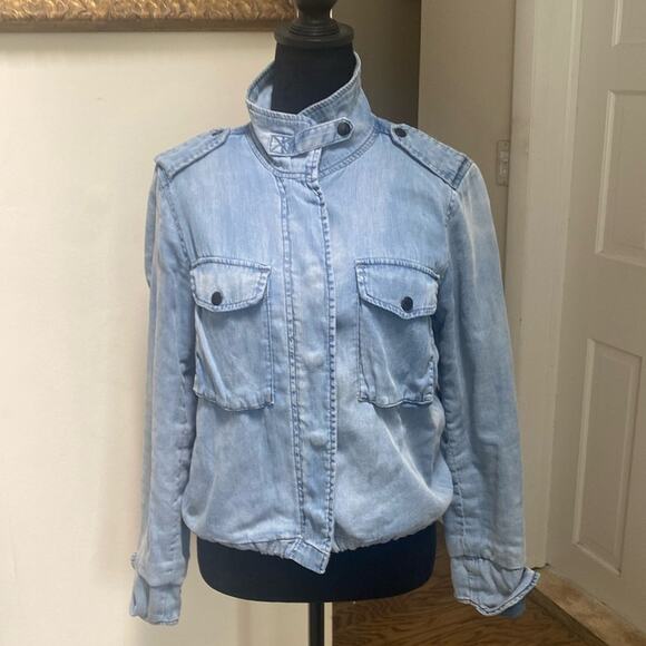 pistola | Jackets & Coats | Pistola Jacket Tencel Chambray Blue Wash ...